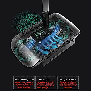 2023 New Household Sweeper Cleaner Machine, 3 in 1 Hand Push Intelligent Clean Machine for Hardfloor Tile Offices Apartments