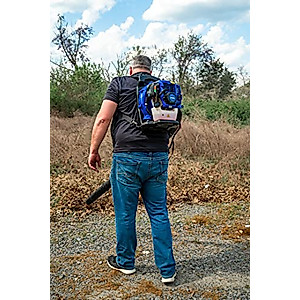 WILD BADGER POWER Leaf Blower Backpack,43cc Gas Powered Cordless 2-Cycle Engine for Lawn Care, 650CFM 152MPH Strong Air Flow for Leaf, Sand, Gravel and Snow,Light Weight 17.4 lbs
