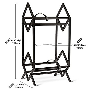 MODERN VINYL Record Holder - Matte Black Metal - 160-200 LP Storage - Simple, Quick Assembly - Vinyl Display, Storage - High-End Design - Protects Vinyl - Organize Albums - Book, Magazine, Files