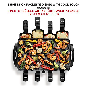 THE ROCK by Starfrit 024403-002-0000 Electric Raclette/Party Grill Set, Black