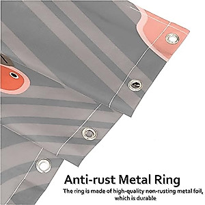 bisibuy Tropical Animal Flamingo Shower Curtain Fabric Bath Curtain Set with Hooks Decorative Bathroom Curtains Machine Washable 72Wx72H Inches