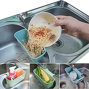 Sink Drain Strainer Basket TANBT Kitchen Sink Food Catcher Garbage Waste Strainer Corner Sink Basket Filter