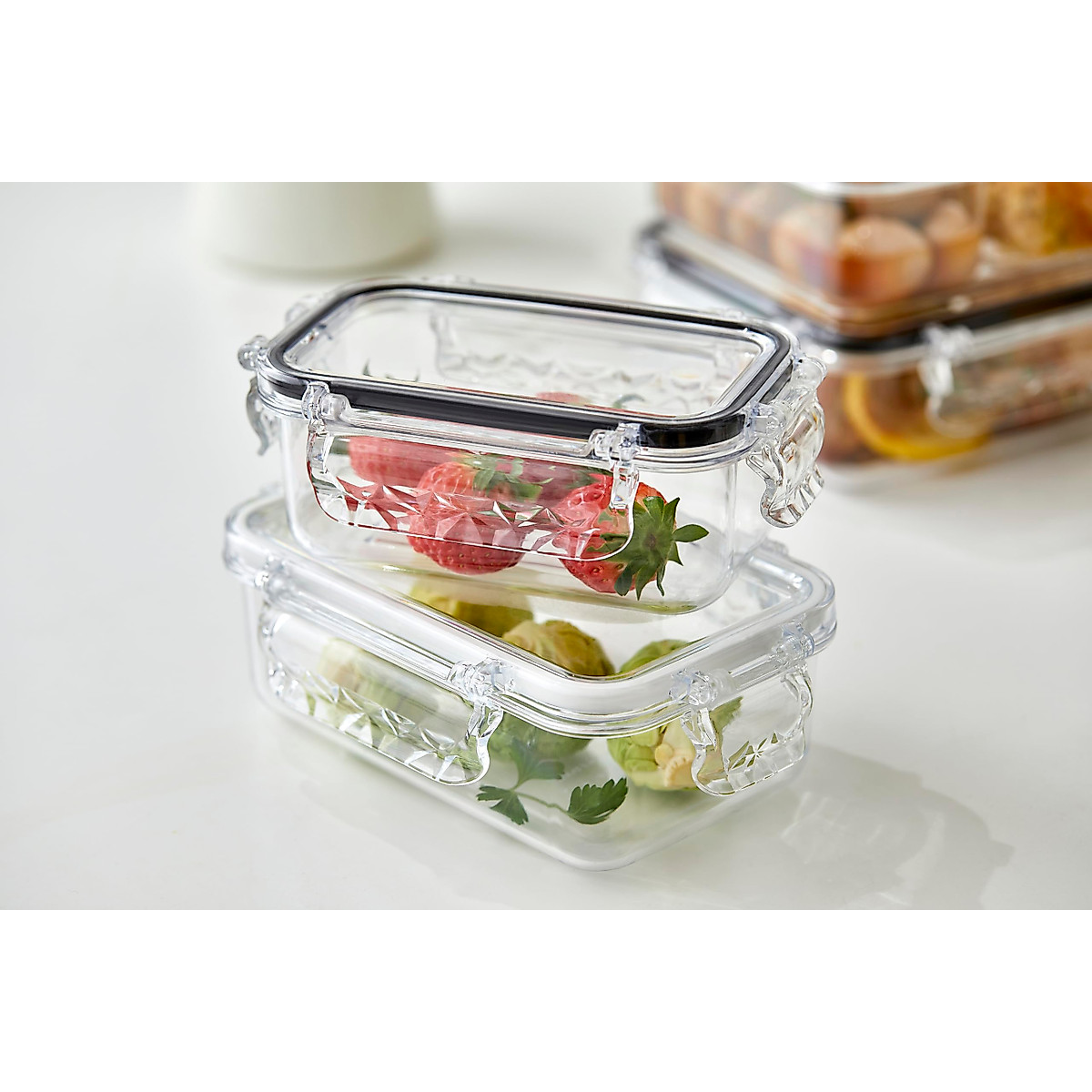 gotman Airtight Food Storage Container With Lid (21.6oz) Leak-Proof Lunch Box | BPA-Free | Meal Prep | Microwave, Freezer and Dishwasher Safe | Kitchen Fridge Organizer Boxes | Fresher Food