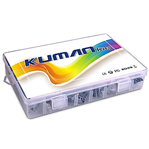 kuman Compatible For Arduino Raspberry pi Sensor kit, 37 in 1 Robot Projects Starter Kits with Tutorials Compatible for Arduino RPi 3 2 Model B B+ K5