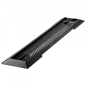 eXtremeRate Black Vertical Stand for PS4 Slim Console, Steady Base Mount Holder for PS4 Slim Console, Bracket Stand for PS4 Slim Console with Built-in Cooling Vents Non-Slip Feet