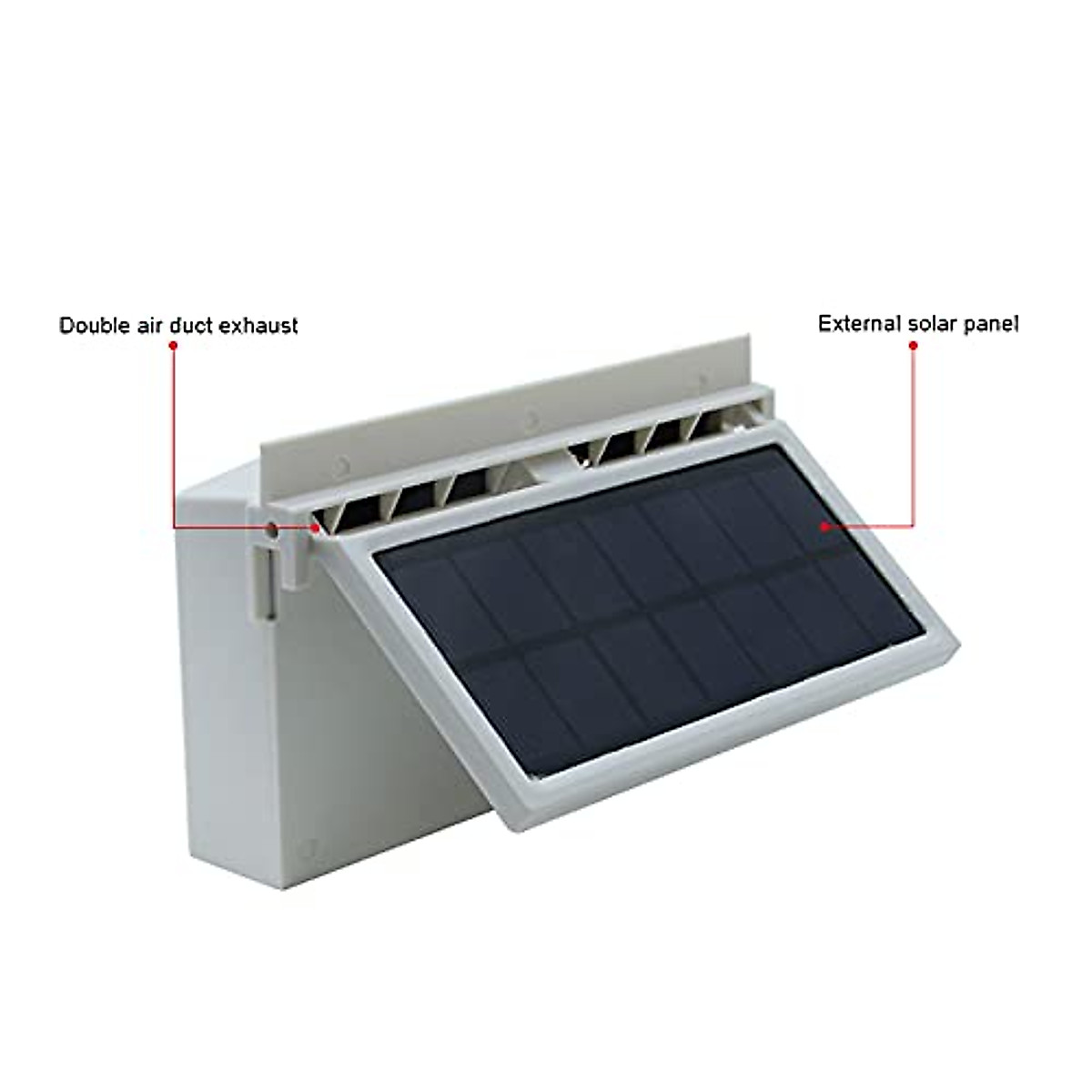 Solar Powered Car Window Fan Universal Solar Car Window Exhaust Fan Car Window Cooler Fan Air Ventilator Exhaust Radiator