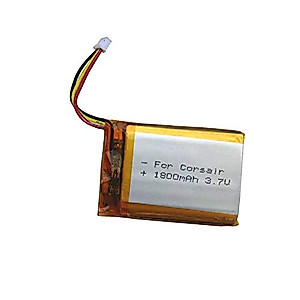 3.7v 1800mAh Battery Replacement for Corsair HS80 Headset Void Pro RGB HS70 Pro Virtuoso RGB SE Wireless Headset, HyperX Cloud Stinger 2,HyperX Cloud II Headset