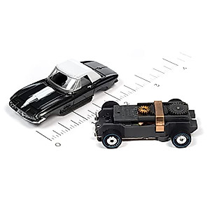 Auto World Thunderjet OK Used Cars 1967 Chevrolet Corvette (Black) HO Scale Slot Car
