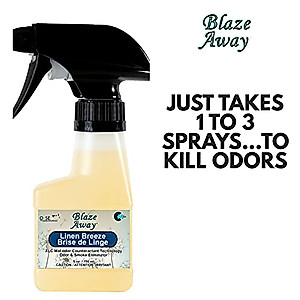 Blaze Away Commercial Air Freshener/Odor Eliminator & Smoke Neutralizer Spray - Professional Odor Removal - Cleans Strong Odors on a Molecular Level - Long Lasting Fresh Air Scent - 16oz Sprayer