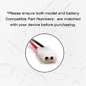 elxjar (2-Pack) 7.2V 600mAh Ni-CD Battery Pack Replacement for Fisher XLT20, PowerSonic A6090-2 A60902 Exit Sign Emergency Light