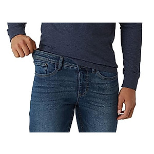 IZOD Men's Slim Fit Jeans - Breathable Cotton Non-Restrictive Comfort Durable Stretch Jeans - Stylish Denim Jeans for Men, Size 34W x 32L, Vespa