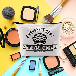 TOBGB Funny ED ER Nurse Gift Emergency Nurse Bag Emergency Room Nurse Makeup Bag Funny Nurse Gift ICU Nurse Gift (Emergency Dept Bag)