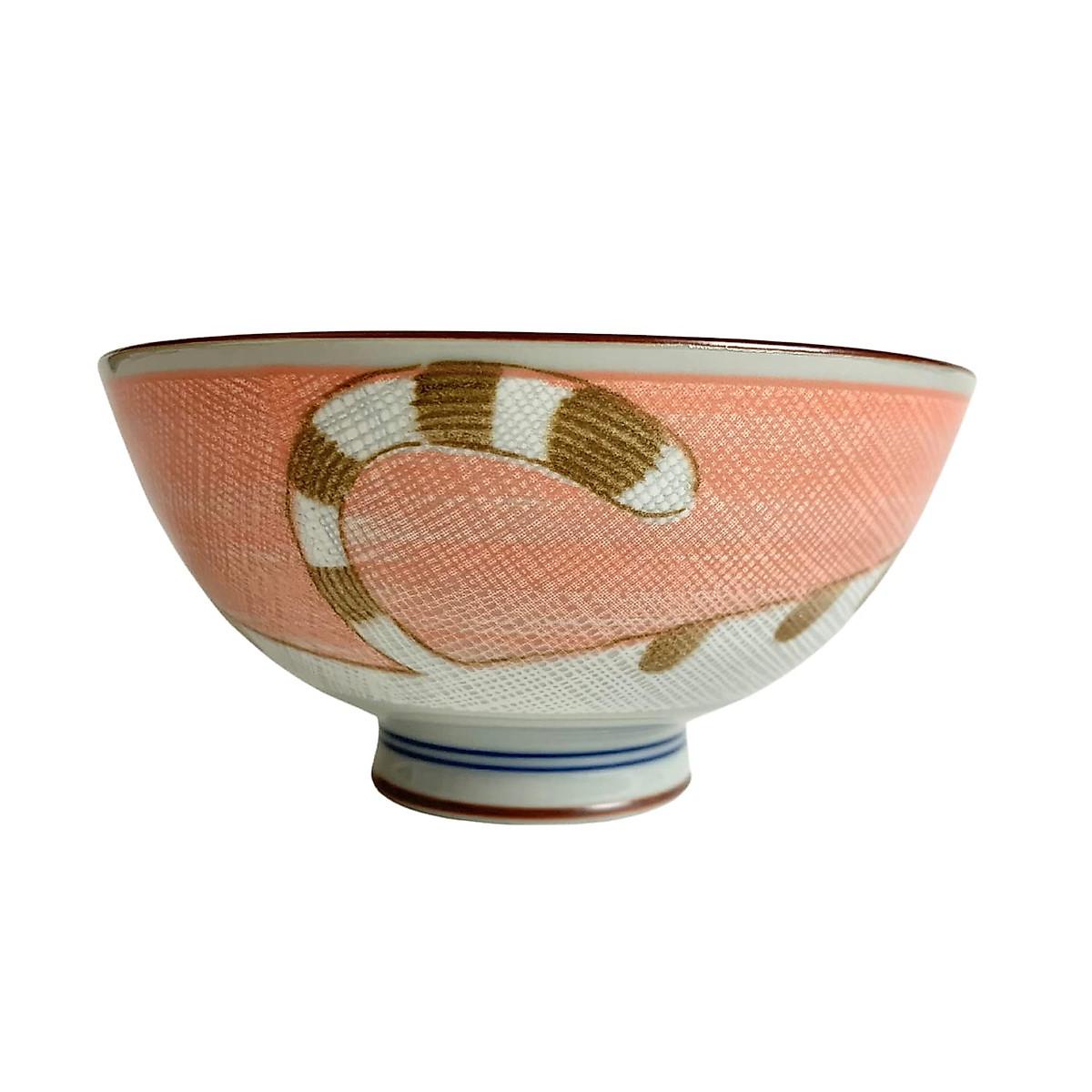 JapanBargain, Japanese Porcelain Bowl Rice Bowl Soup Bowl Made in Japan, Maneki Neko Smiling Cat Pattern