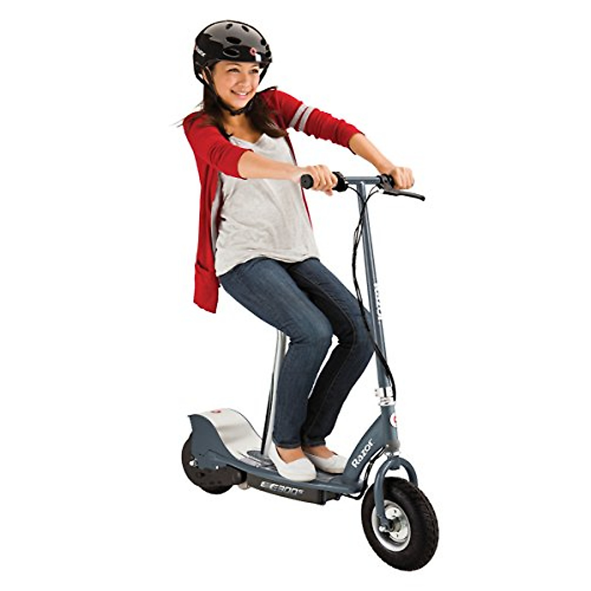 Razor E300S Seated Electric Scooter - Matte Gray 41 x 17 x 42-Inch