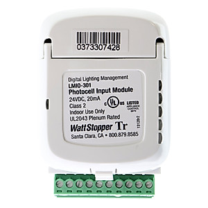 Watt Stopper LMIO-301 DLM Photocell Input Control Module, RJ45, 24VDC, White