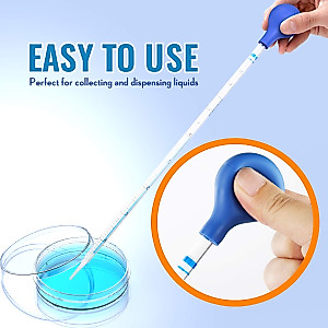 5Pcs Pipette Rubber Bulb Dropper Rubber Caps Laboratory Suction Ball,Pear Shaped Fit for 1ml 3ml 5ml 10ml 15ml 20ml Pipettor