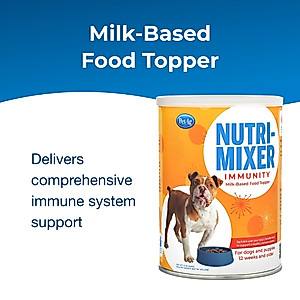 Pet-Ag Nutri-Mixer Immunity - 12 oz - Milk-Based Food Topper for Dogs & Puppies 12 Weeks and Older - Easy to Digest