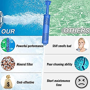 Sohalejr 2 Pcs Spa Mineral Stick Blue Cartridge Hot Tub Supplies and Accessories for 500 Gallon Hot tub