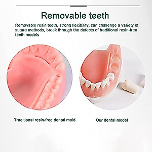 Teaching Model,Simulated Oral Suture Model Kits, Dental Suture Kit Medical Skin Suture Surgical Training Kit Chirurgical Surgical Practice Set Oral Doctors Dental Teachin
