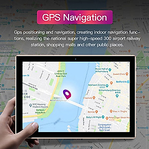 Upgraded 10.1 Inch Ultra-Thin HD Tablet 2+16g WiFi Bluetooth Android 10-Core Voice 3800mah Battery Call Game Tablet Supports Sim Communication, Front and Rear Dual Cameras (Gold)