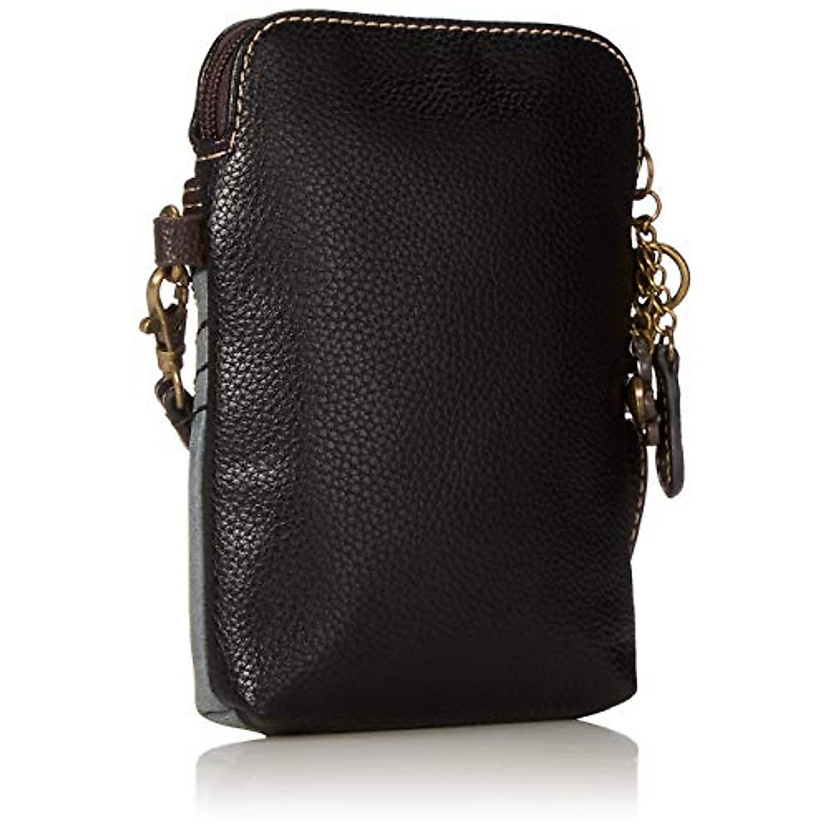 Chala Group Piano Cellphone Crossbody Handbag - Convertible Strap, Indigo, 5" x 7.5" x 1"