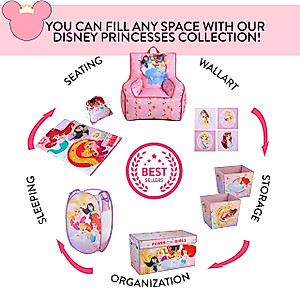 Disney Princess Bean Bag Sofa Chair - Large Size for Kids - Comfortable and Lightweight Plush Furniture - Perfect for Playrooms or Bedrooms