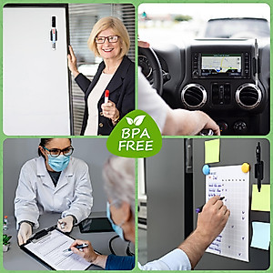 ZFbuhuo 10 PCS Pen Holder for Desk, Adhesive Pen Holder for Classroom Clipboard Attachment, Silicone Pencil Holder & Marker Holder for School Office Desk Accessories,Teacher Supplies(Black)