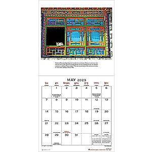 The Colors of Tibet 2023 Wall Calendar by International Campaign for Tibet | 12" x 24" Open | Amber Lotus Publishing