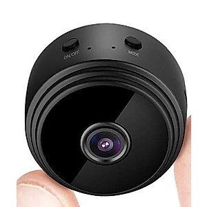 Pofeite Mini Spy Camera Hidden WiFi Small Wireless Video Camera with Full HD 1080P Audio Night Vision Motion Sensor Detection Support SD Card for iPhone Android Security Nanny Surveillance Cam