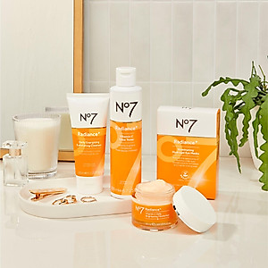 No7 Radiance+ Illuminating Eye Masks - Hydrogel Eye Patches for Dark Circles + Puffy Eyes - Radiance Boosting & Skin Revitalizing Vitamin C Undereye Patches + Eye Puffiness Reducer (5 Masks)