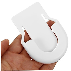 FELTECHELECTR Stethoscope Hanging Buckle Stethoscope Hook Buckle Stethoscope Holder for Doctor Stethoscope Buckle Stethoscope Holders Stethoscope Parts Reusable Stethoscope Holder White