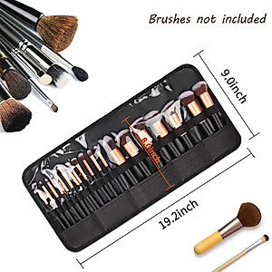 OCHEAL Makeup Brush Holder,Makeup Brush Organizer,Travel Makeup Brushes Bag Cosmetic Bags Pouch for Women Cosmetic Brushes Makeup Artist -Brushes Not included