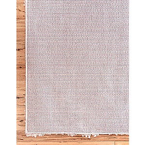 Unique Loom Davos Shag Collection Modern Luxuriously Soft & Cozy Shag Area Rug (5' 0 x 8' 0 Rectangular, Dusty Rose)