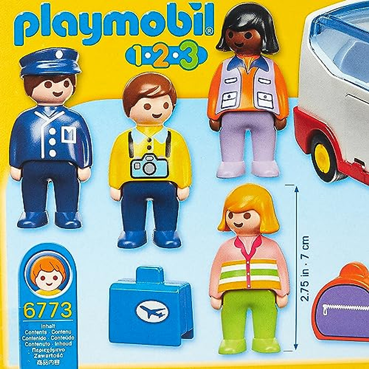 Playmobil 1.2.3 Airport Shuttle Bus