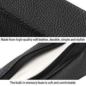 LKAHG 2Pcs Car Seat Gap Filler, PU Leather Auto Crevice Catcher Drop Blocker to Fill The Seat and Console Gap, Universal Vehicle Interior Accessories for Car, SUV, Truck (Beige)