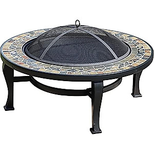 LEAYAN Garden Fire Pit Grill Bowl Grill Barbecue Rack Fire Pits Outdoor Large Outdoor Fire Pit, Garden Party BBQ Cooking Fire Pit Grill, New Home Gift