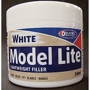 DELUXE MATERIALS Model Lite Balsa Filler, White: 240cc, DLMBD5
