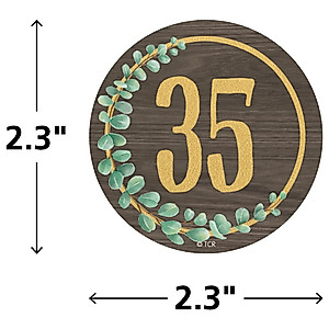 Eucalyptus Numbers Magnetic Accents