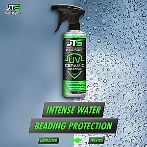 UV Ceramic Coating SiO2 Quick Coat Car Wax Polish Spray Waterless Wash & Wax Hydrophobic Top Coat Polish & Polymer Paint Sealant Detail Protection (16 Fl Oz)