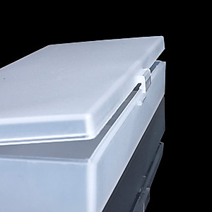 Qeuly 4 Pack 7.2" x 2.5" x 0.98" Small Rectangle Plastic Case Mini Storage Containers with Hinged Lids Translucent Matte Plastic Organizer Box for Small Items Craft Supplies (Translucent)