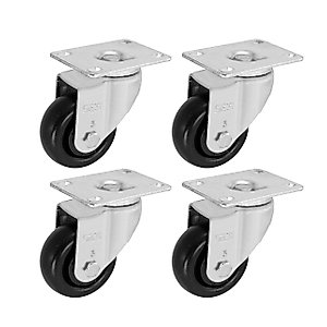 Caster set of 4 | 3" Caster Replacement for Rubbermaid Universal Drum Dolly Part 2650-L1