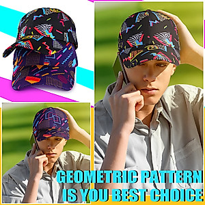 Xtinmee 4 Pcs 80s 90s Trucker Hat Vintage Baseball Caps for Men Women Retro Back to 90s Hats Adjustable Unisex Caps for Travel Disco Party Birthday Gift Festival Party Favor, Multi Color