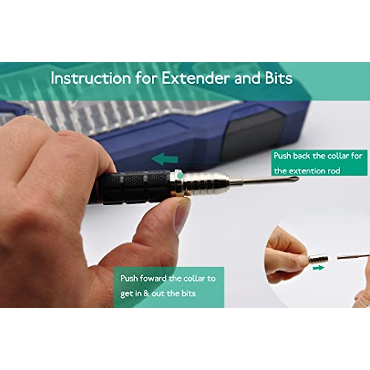 Nanch Precision Screwdriver Set,Premium Ergonomic Screwdriver with 55 High Strength Magnetic Screw Driver Bits for Computer Laptop Jewelers and other Small Electronics Repair.