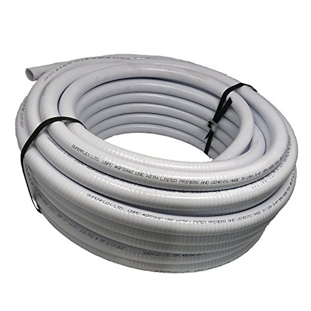 Sealproof 2" Dia Flexible PVC Pipe, Pool and Spa Hose, Schedule 40 Tubing, Made in USA, 2-Inch, 25 FT, White