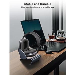 SUPERONE Headphone Stand Designed for AirPods Max, Headset Holder with Hibernating Base [Auto-Sleep Mode] AirPods Max Stand Aluminum Alloy, Grey