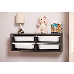 Svel Closet Organizers and Storage, 2x2 Drawers, Storage Cabinet Bins,Wall Cabinet, Building Blocks Storage, Bathroom, Office, Garage Pantry, Kitchen Organizer, Dresser Shelf Shoe Rack (Black)