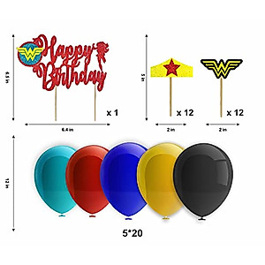 Seyal® Wondr Woman Theme Birthday Party Supplies