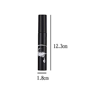 Eyret Waterproof Long-lasting Colorful Mascara Silver Smudgeproof Fast Dry Eye Lashes Curling Lengthening Thick Eyelashes Paste Beauty Makeup for Women and Girls (2#)