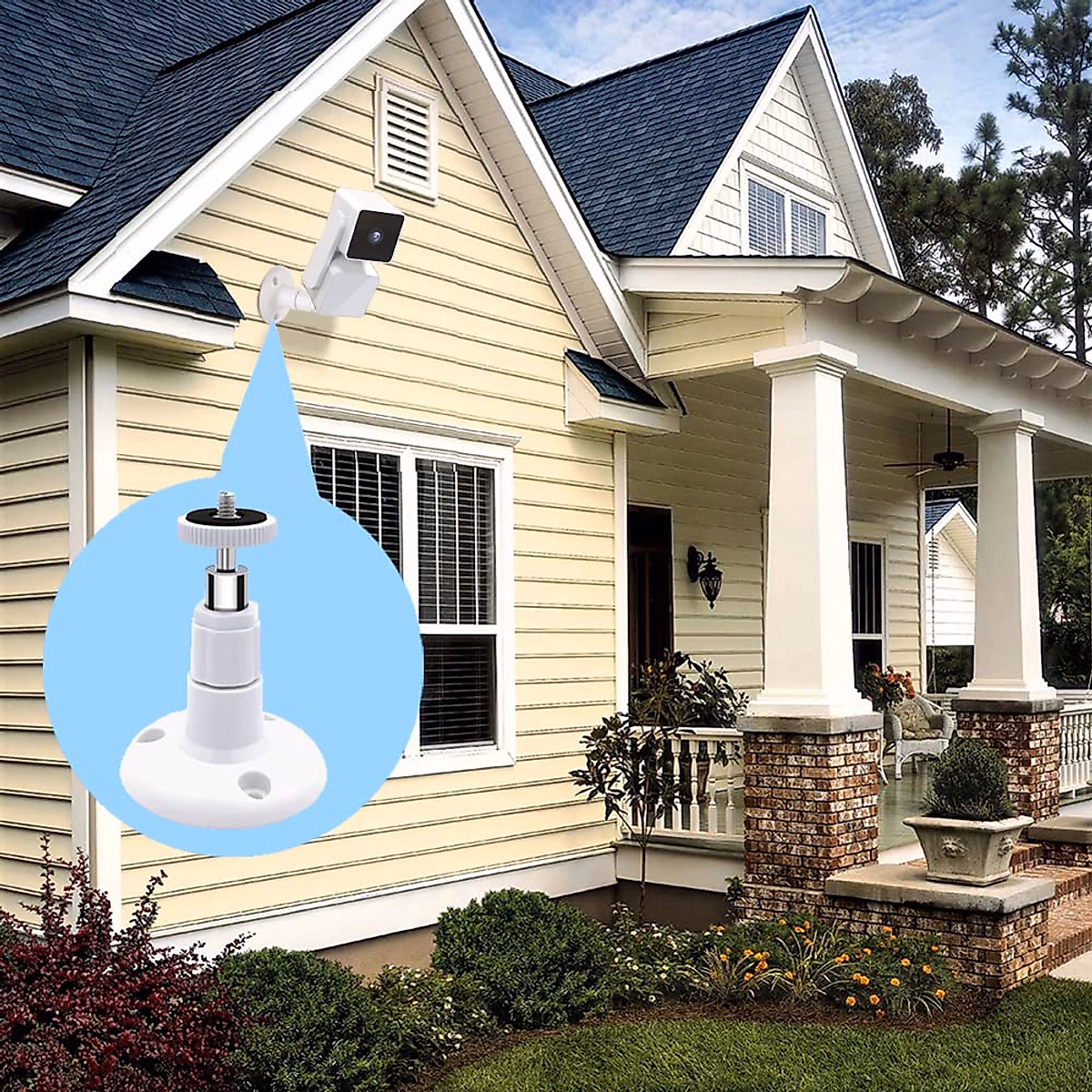 Wall Mount for Wyze Cam Pan V3 and Wyze Cam V4 and V3 and Wyze Cam Outdoor, 3 Pack 360 Degree Swivel Adjustable Wall Mount Bracket for Wyze Outdoor Indoor Camera System (Wyze Camera is NOT Included)