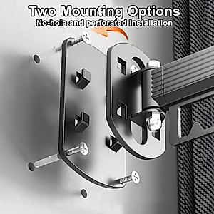 QruiLanTu Clothes Drying Rack Wall Mounted Retractable Clothes Drying Rack Space-Saver Laundry Drying Rack Collapsible(Tri-Fold) for Balcony, Laundry, Bathroom, Patio, Apartment, Dormitory（Dark Grey）